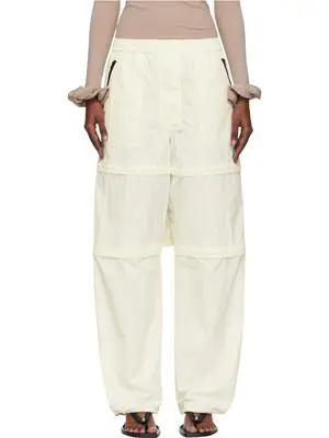 PUSHBUTTON Three-way Detachable Casual Pants - White