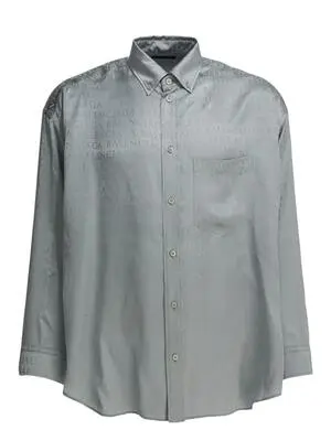 Balenciaga Monogrammed Long Sleeve Shirt - Grey
