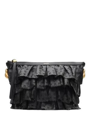 Burberry Mini Ruffle Bag - Black