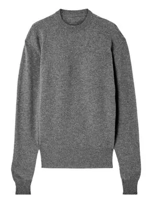 TOTEME Ribbed-cuff Cashmere Sweater - Gray