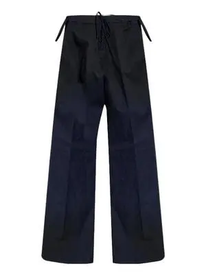 Dsquared2 Tie-waist Wide-leg Pants - Navy Blue