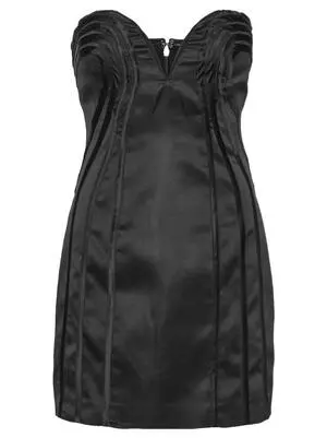 ROTATE BY BIRGER CHRISTENSEN Sweetheart Neckline Mini Dress - Black