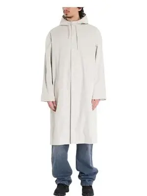 A.p.c. Kim Single-breasted Hooded Parka - White