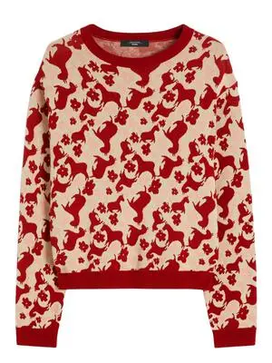 MAX MARA Max Mara Long Sleeve Jacquard Knit Sweater