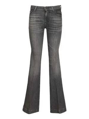 7 For All Mankind 7 For All Mankind Dojo Rocker Flared Jeans Black
