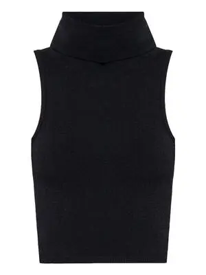 ALAÏA Alaïa Hooded Knit Crop Top