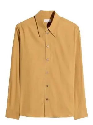LEMAIRE Pointed Collar Shirt - Cumin