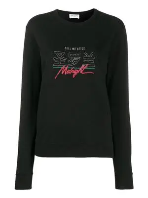SAINT LAURENT Saint Laurent Printed Logo Sweater
