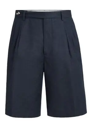 Brunello Cucinelli Pleated Bermuda Shorts - Black