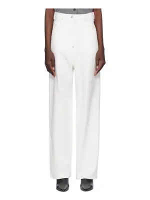 PUSHBUTTON PushBUTTON White Cutout Jeans White