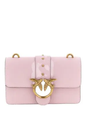 Pinko Love One Mini Chain-linked Shoulder Bag - Pink