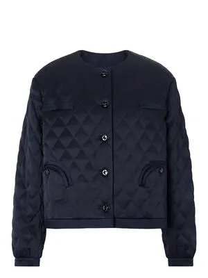 BLAZÉ MILANO Gliss Quilted Jacket - Navy Blue