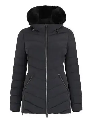 Moose Knuckles Long Sleeve Down Jacket - Black