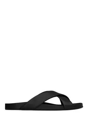 Saint Laurent Nichols Slip-on Slides - Black