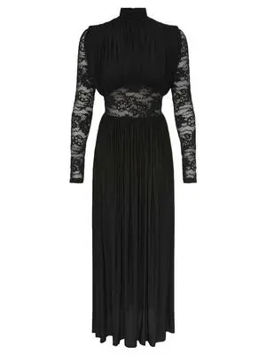 Zimmermann Rebellion Lace Insert Maxi Dress - Black