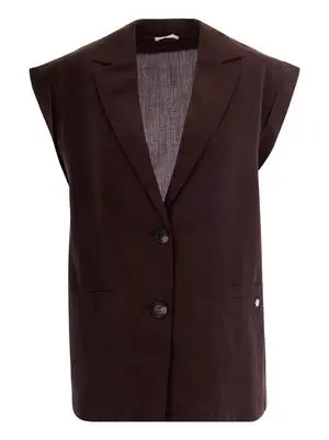 Liu Jo Single-breasted Waistcoat - Black