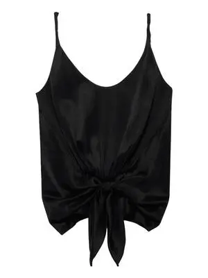 J.W.ANDERSON Knot V-neck Top - Black