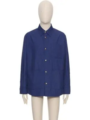 Valentino Garavani Zip-up High Neck Bomber Jacket - Gulf Blue