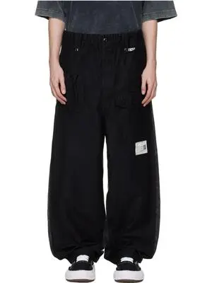 MIHARA YASUHIRO  Sweat Pants Combined Cargo Pants