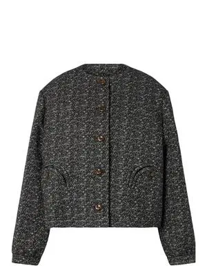 BLAZÉ MILANO Antalya Gliss Tweed Jacket - Black