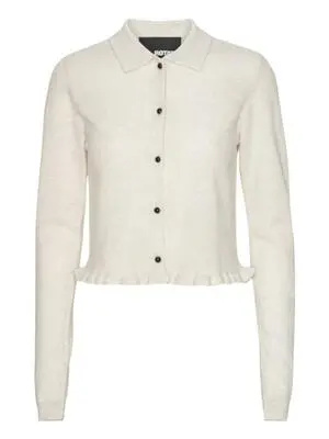 ROTATE BY BIRGER CHRISTENSEN ROTATE Ruffled Hem Cardigan No