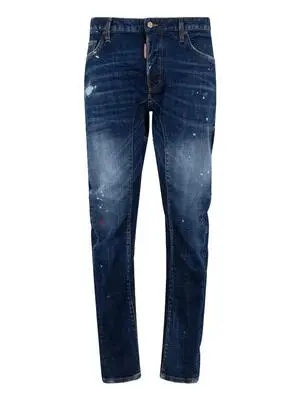 Dsquared2 Biker Distressed Jeans - Blue