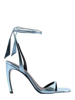 Attico Lace-up Heeled Sandals - Blue