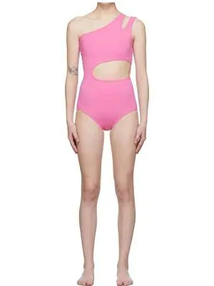 PUSHBUTTON PushBUTTON One-Shoulder Cutout Bodysuit