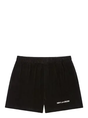 GALLERY DEPT. French Zuma Logo Textured Shorts - Black