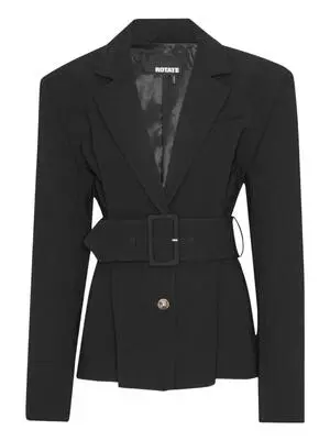 ROTATE BY BIRGER CHRISTENSEN Belted Blazer - Black
