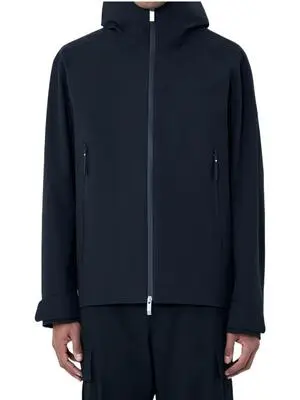 Moncler Zip-up Hooded Jacket With Removable Down Vest - Black