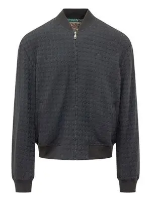 Etro Textured Zip-up Jacket - Black