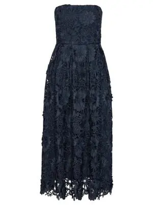 ROTATE BY BIRGER CHRISTENSEN Floral Lace Dress - Black