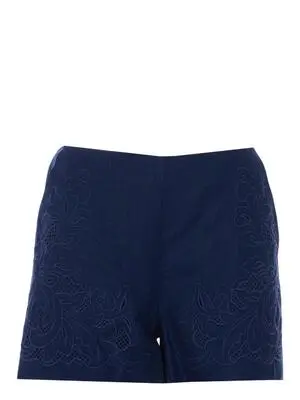 TWINSET Embroidered Tailored Shorts - Black