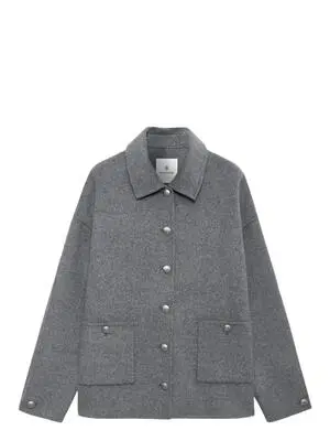 ANINE BING Luca Button-pocket Jacket - Gray