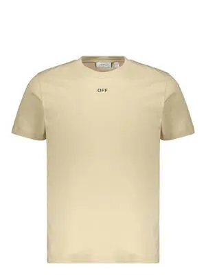 Off-White Logo Back-arrow T-shirt - Nude