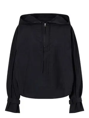 Co Long-sleeved Hooded Jacket - Black