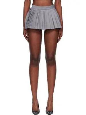 PUSHBUTTON Volumed Micro Skirt Pants - Brown