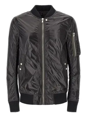 Rick Owens Classic Flight Bomber Jacket - Black