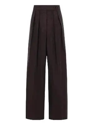 Dries Van Noten Pleated Wide-leg Trousers - Black