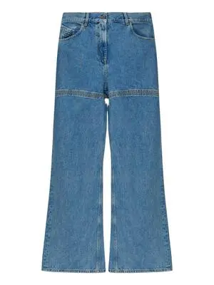 Attico High-waisted Wide-leg Jeans - Blue