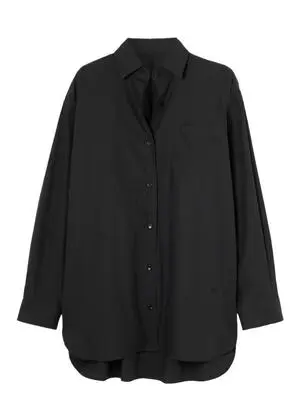 AGOLDE Agolde X Maria McManus A-Line Button-Down Shirt Black