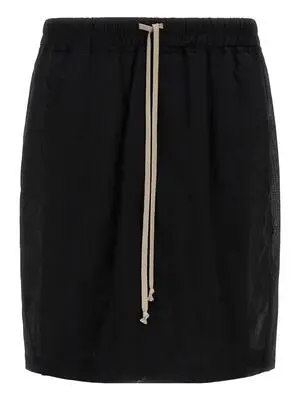 Rick Owens Drawstring Waist Shorts - Black