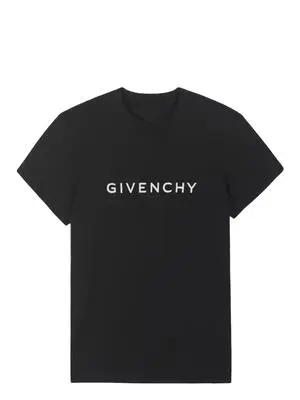Givenchy 4g Emblem Printed Crewneck T-shirt - Black