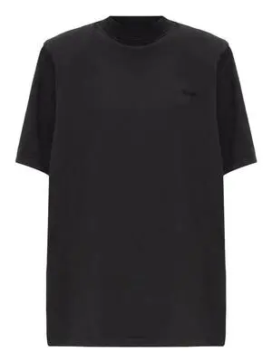 Attico Logo Embroidered Oversized T-shirt - Grey