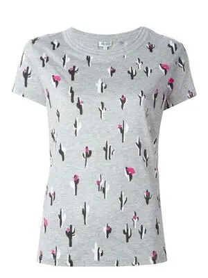 Kenzo Cactus Print T-shirt - Gray