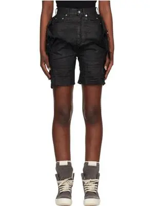 Rick Owens Denim Shorts - Black