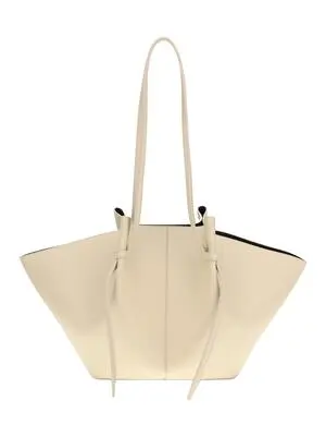 Yuzefi Large Mochi Leather Shoulder Bag - Nude