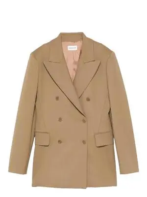 P.a.r.o.s.h Double-breasted Blazer - Nude