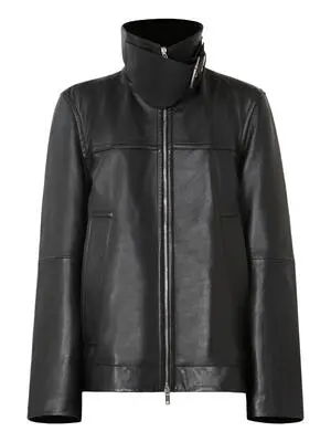 Sportmax Leather Jacket - Black